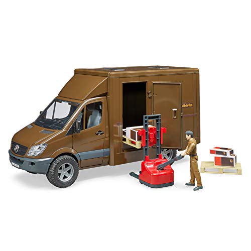 Bruder MB Sprinter Ups with Driver and Accessories Vehicles-Toys