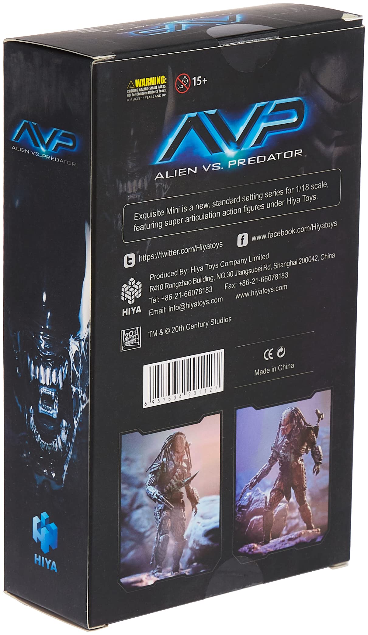 Hiya Toys Alien vs. Predator: Final Battle Damage Scar Predator 1:18 Scale Action Figure, Multicolor