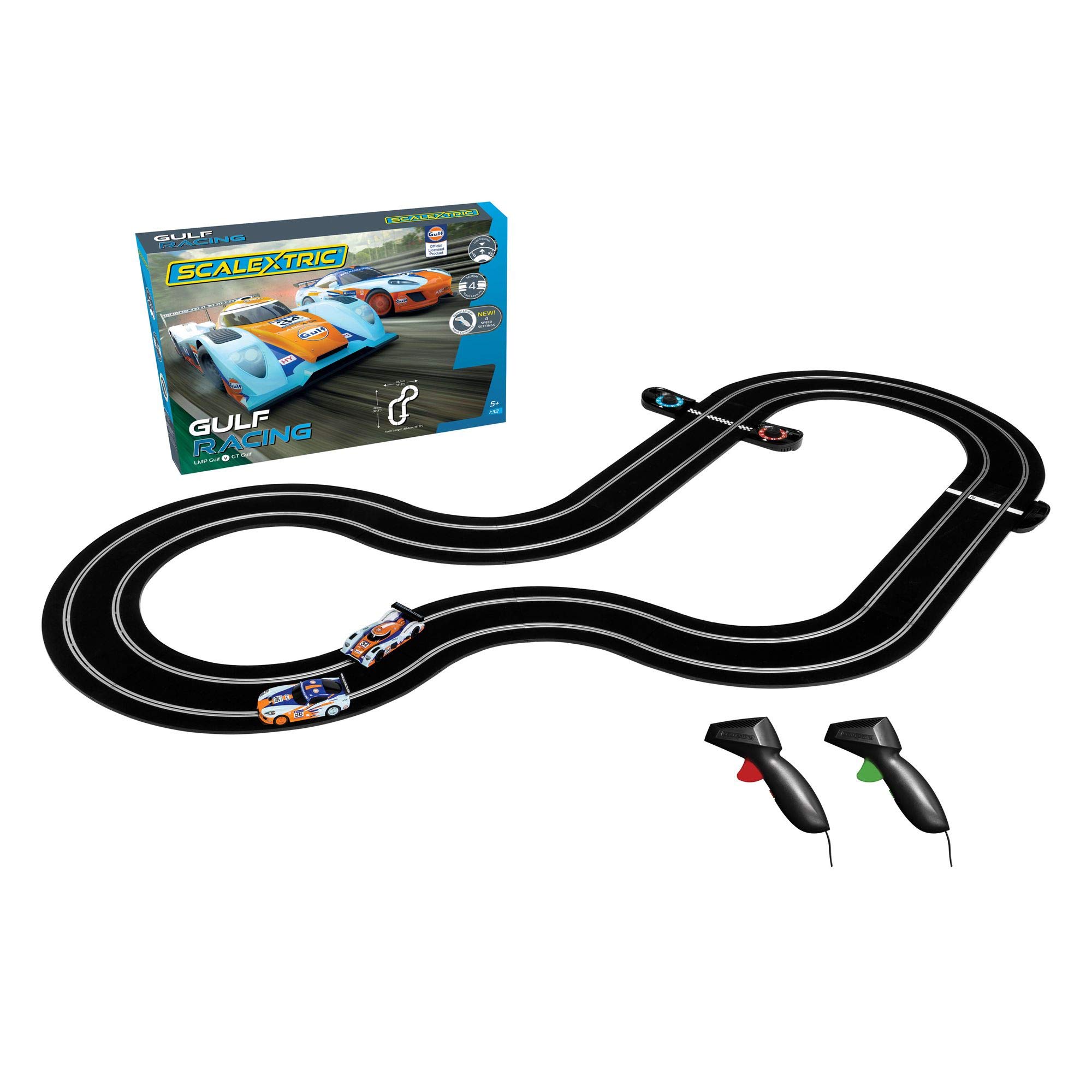 Scalextric C1384 Gulf Racing 1:32 Scale Electric Slot Car Set