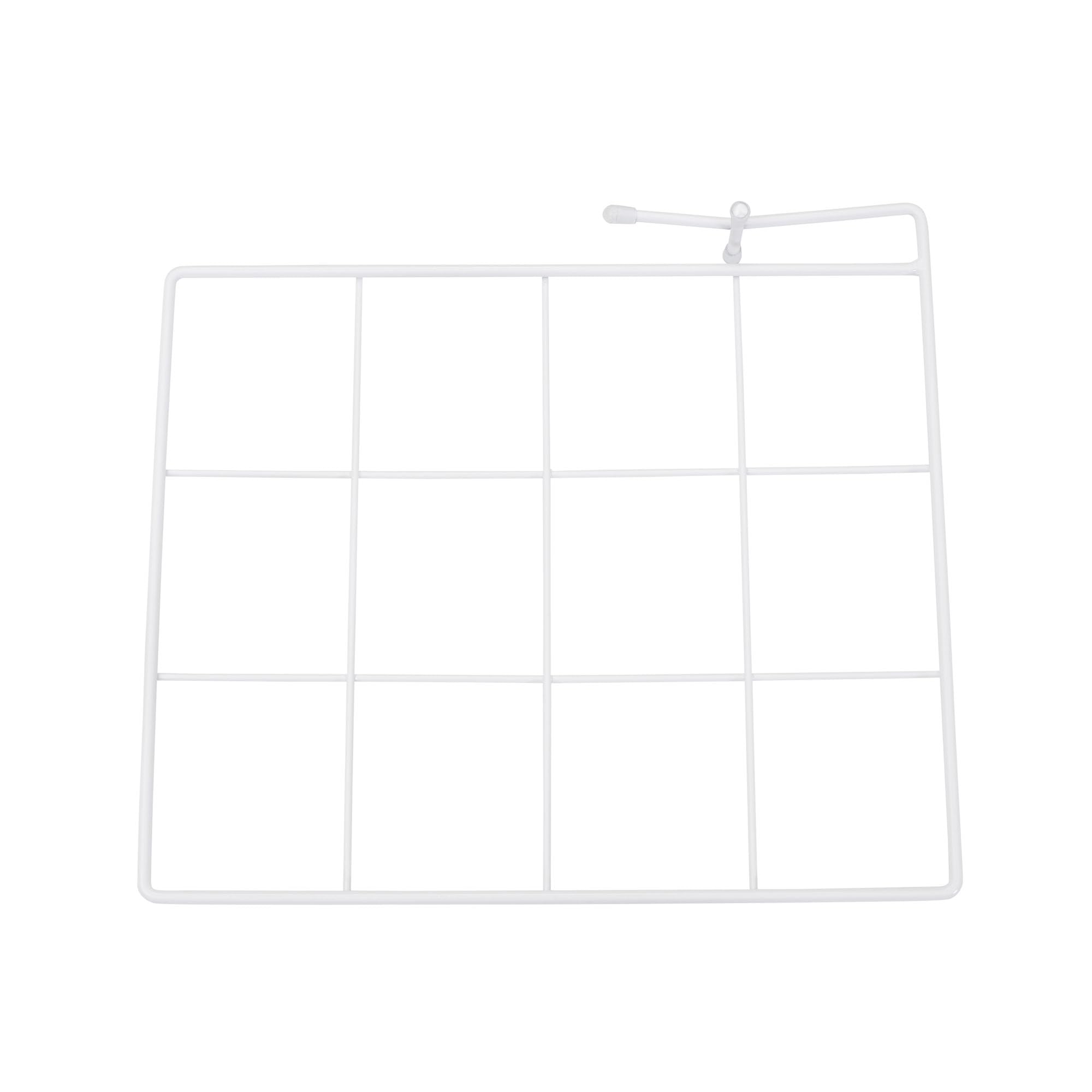 Household Essentials Metal Wire Shelf Dividers for Closet Organization, Set of 2, White