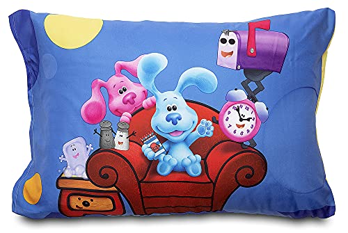Blues Clues You Are Smart 4 Piece Toddler Bedding Set β Includes Comforter, Sheet Set β Fitted + Top Sheet + Reversible Pillowcase for Boys And Girls Beds, Blue