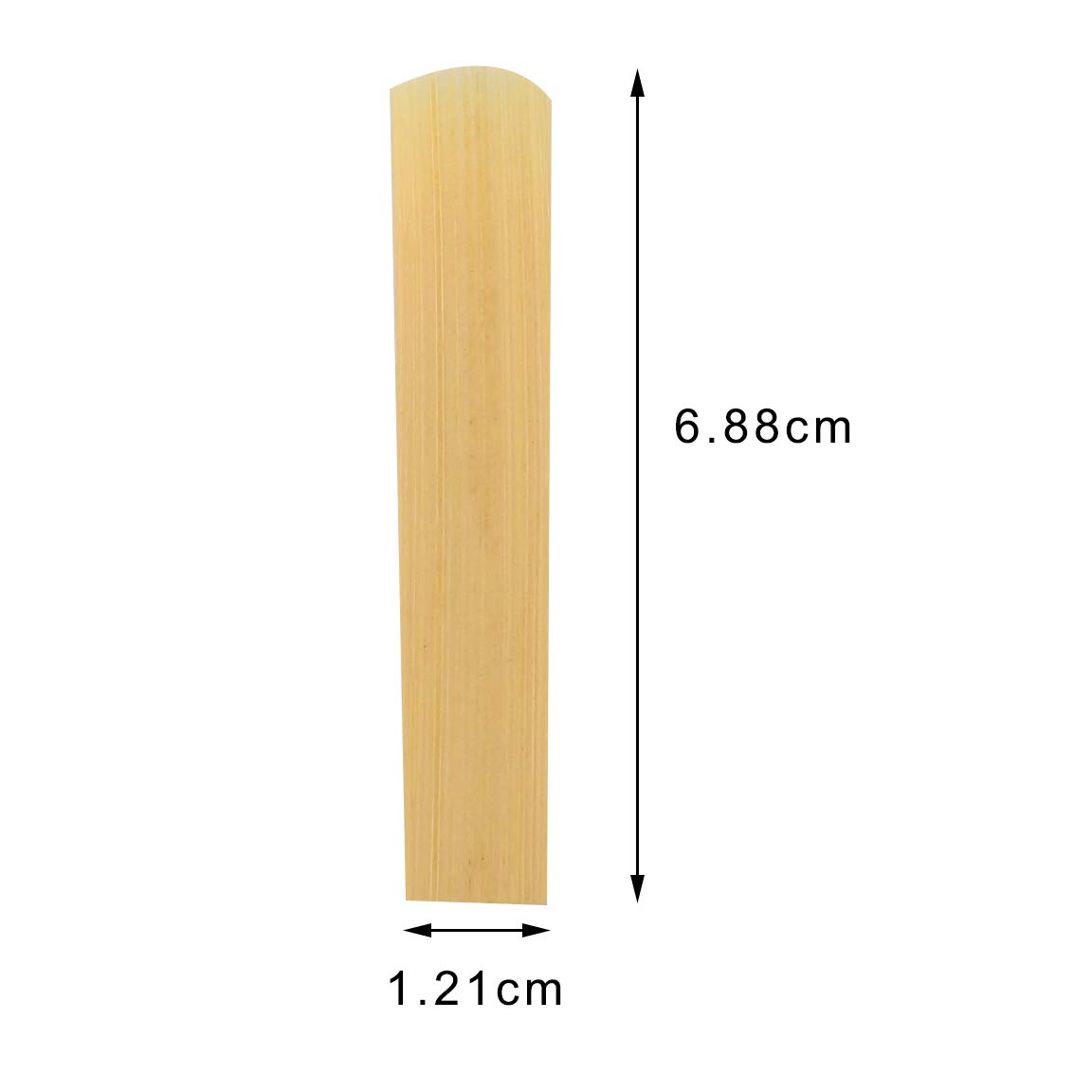 Pimoys 10 Pack Traditional Bb Clarinet Reeds with Plastic Box, Strength 2.5