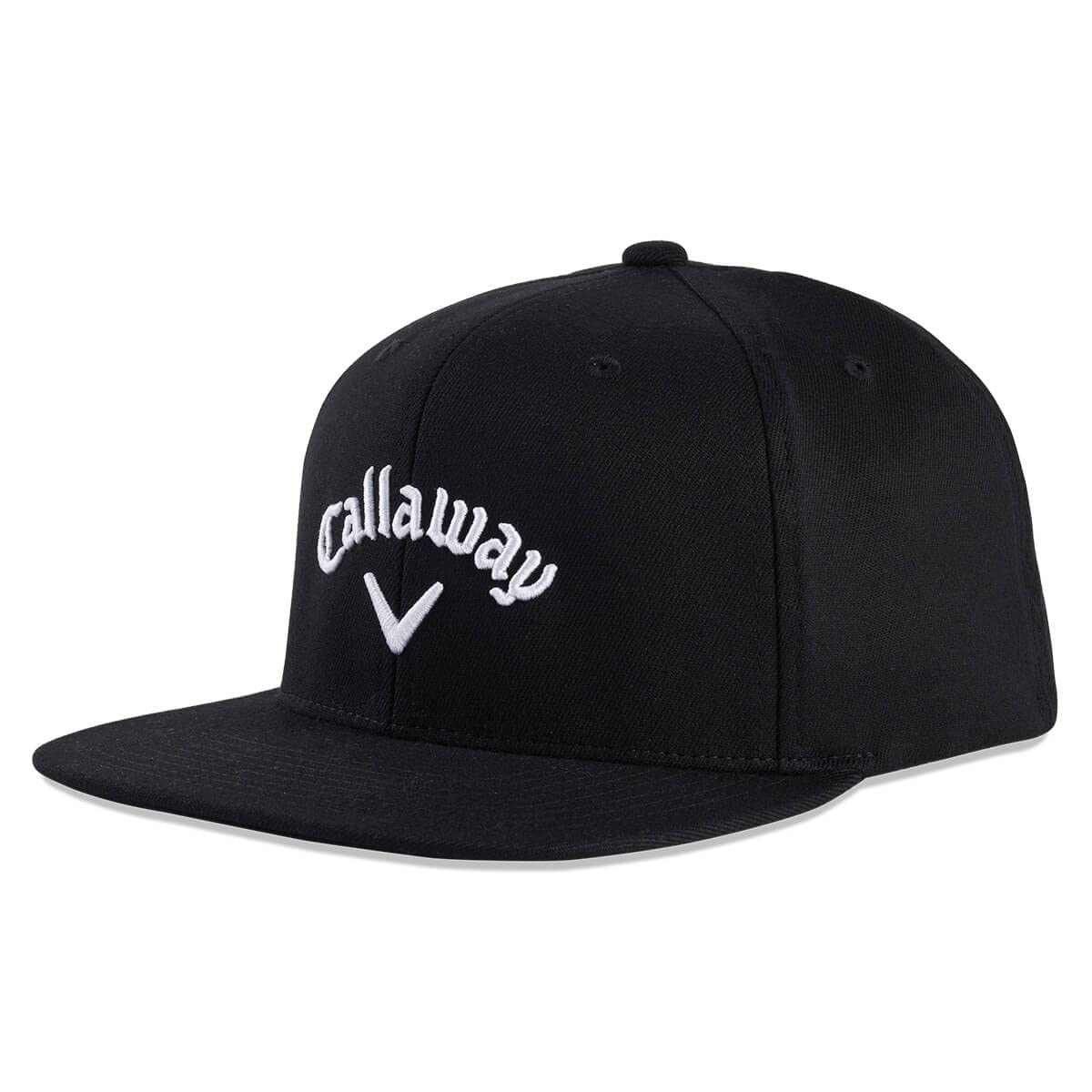 Callaway Golf Flat Bill Tour Cap Collection Headwear (Black)