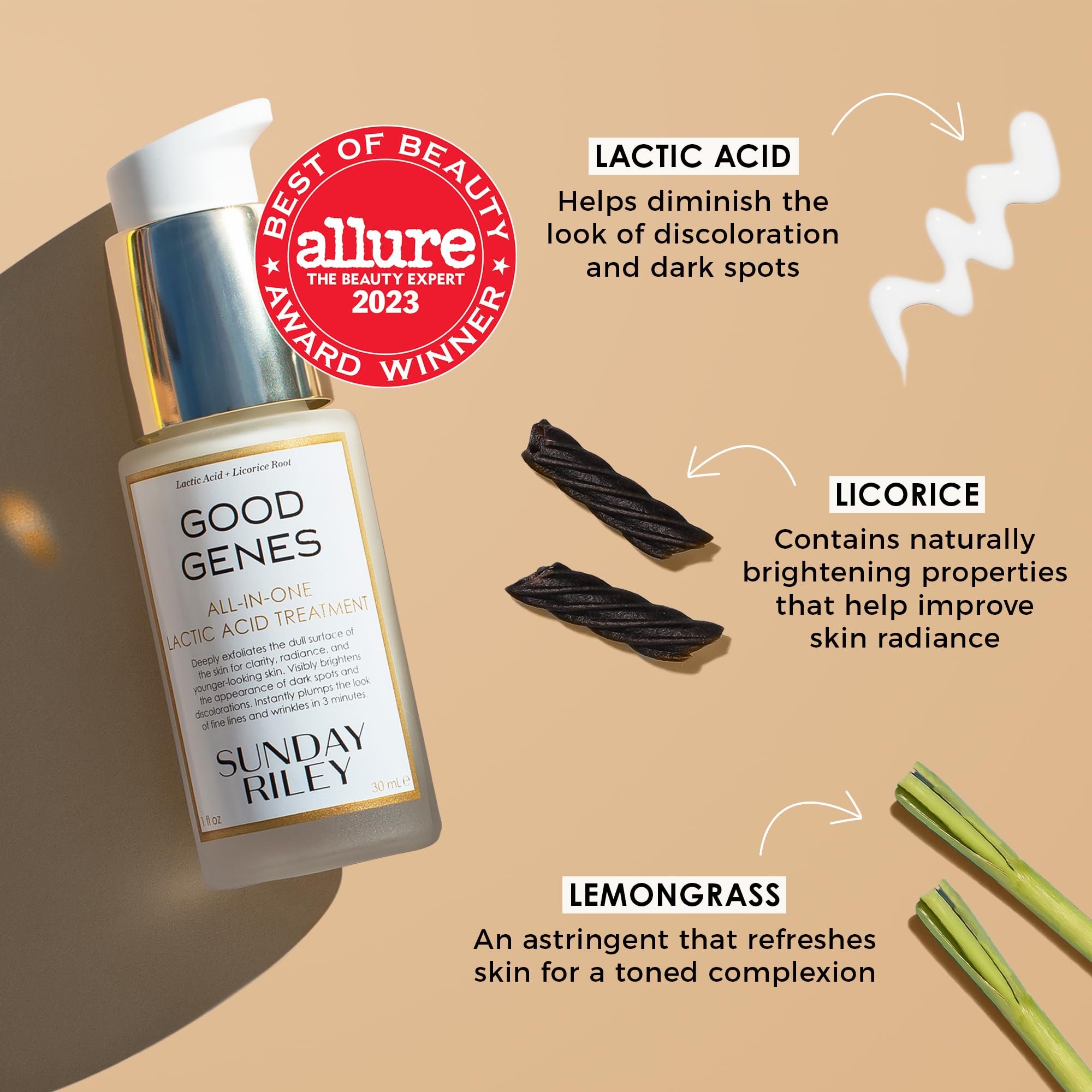 Sunday Riley Good Genes All-in-One Lactic Acid Treatment Face Serum 1.0oz