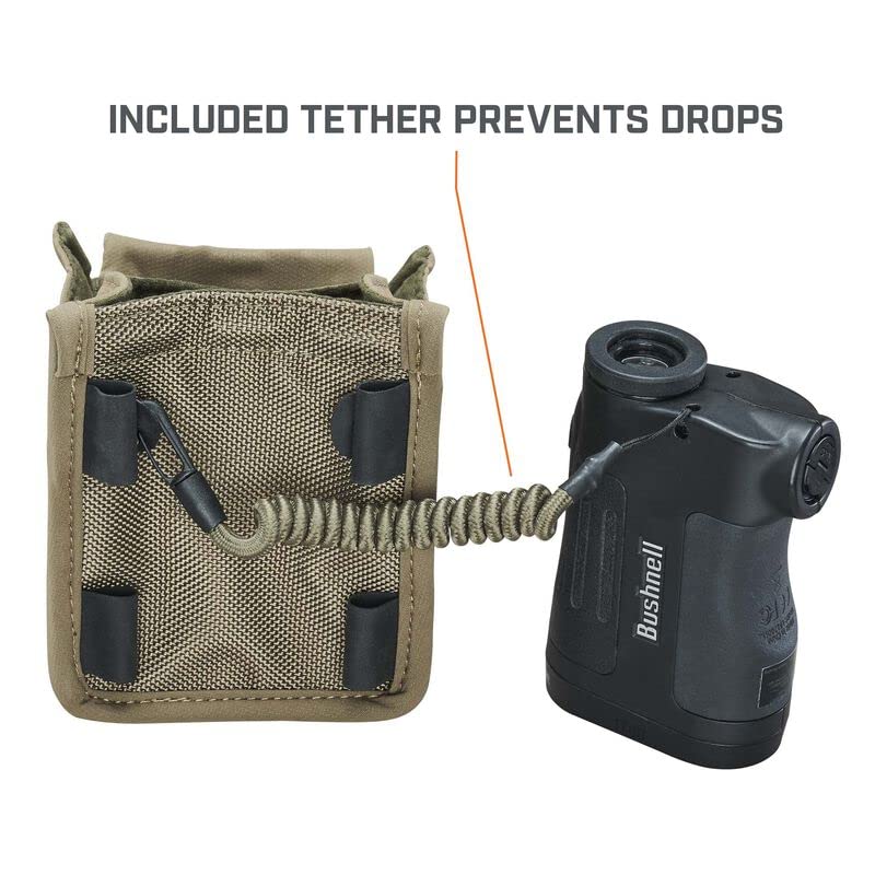 Bushnell Prime Hunting Bundle, Prime 12x50 Binocular and Prime 1300 Laser Rangefinder with Vault Bino & Laser Rangefinder Caddies, Waterproof, Performance Hunting Optics