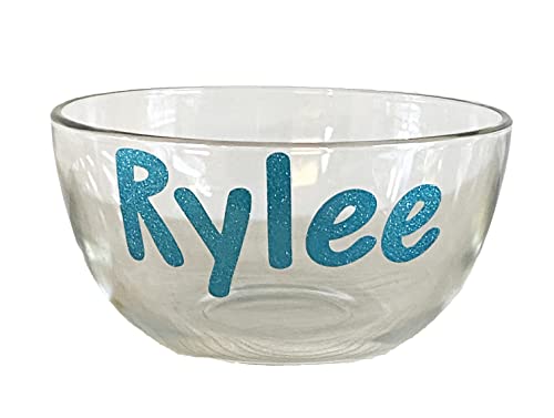 Papa's Ice Cream, Personalized Glass Ice Cream Bowl for Girls or Boys, Gift for Men, Green Grandpa