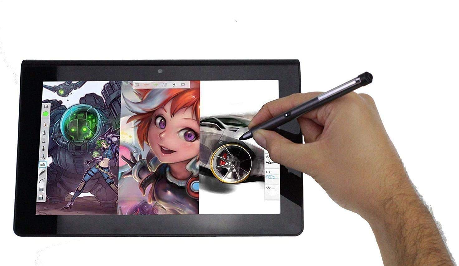 Broonel Grey Rechargeable Fine Point Digital Stylus Compatible with The ASUS Chromebook C204 11.6" / ASUS Chromebook Flip C214 11.6"