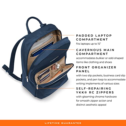 Briggs & Riley Essential Backpack, Navy, One Size