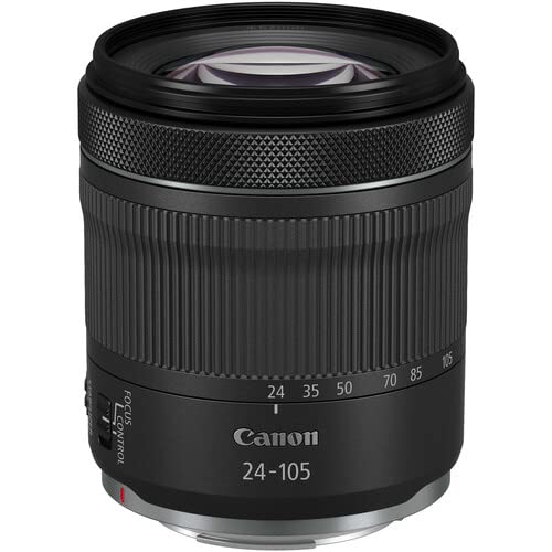 Canon EOS RP Mirrorless Camera w/RF 24-105mm f/4-7.1 is STM Lens + 2X 64GB Memory + Case + Microphone + LED Video Light + More (35pc Bundle)