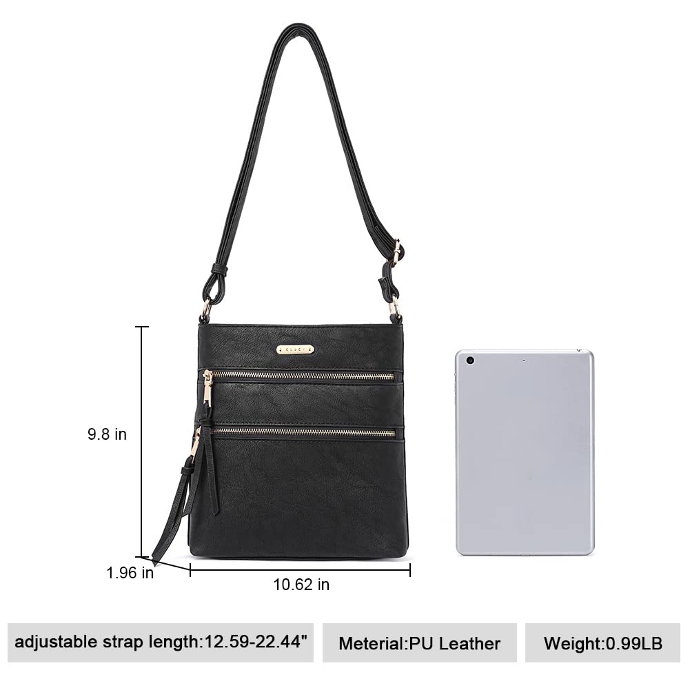 CLUCI Crossbody Purses for Women Bundles With 20" PC Hardshell Carry On Luggage
