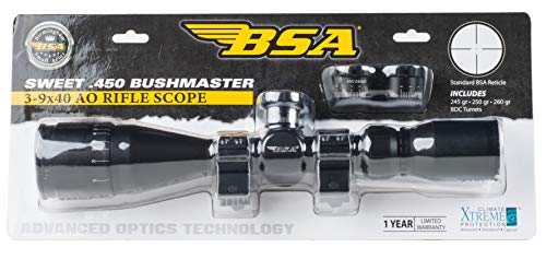 BSA Optics Sweet .450 Bushmaster AO 3-9X40, Black