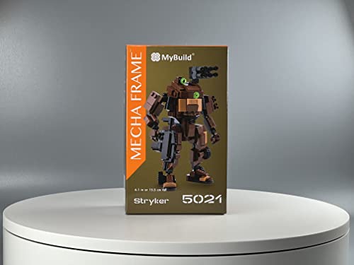 MyBuild Mecha Frame Armed Forces Stryker 5021 - Brown Armor Robot Blocks Toy Building Bricks Collection for Children to Adult Mech Fans