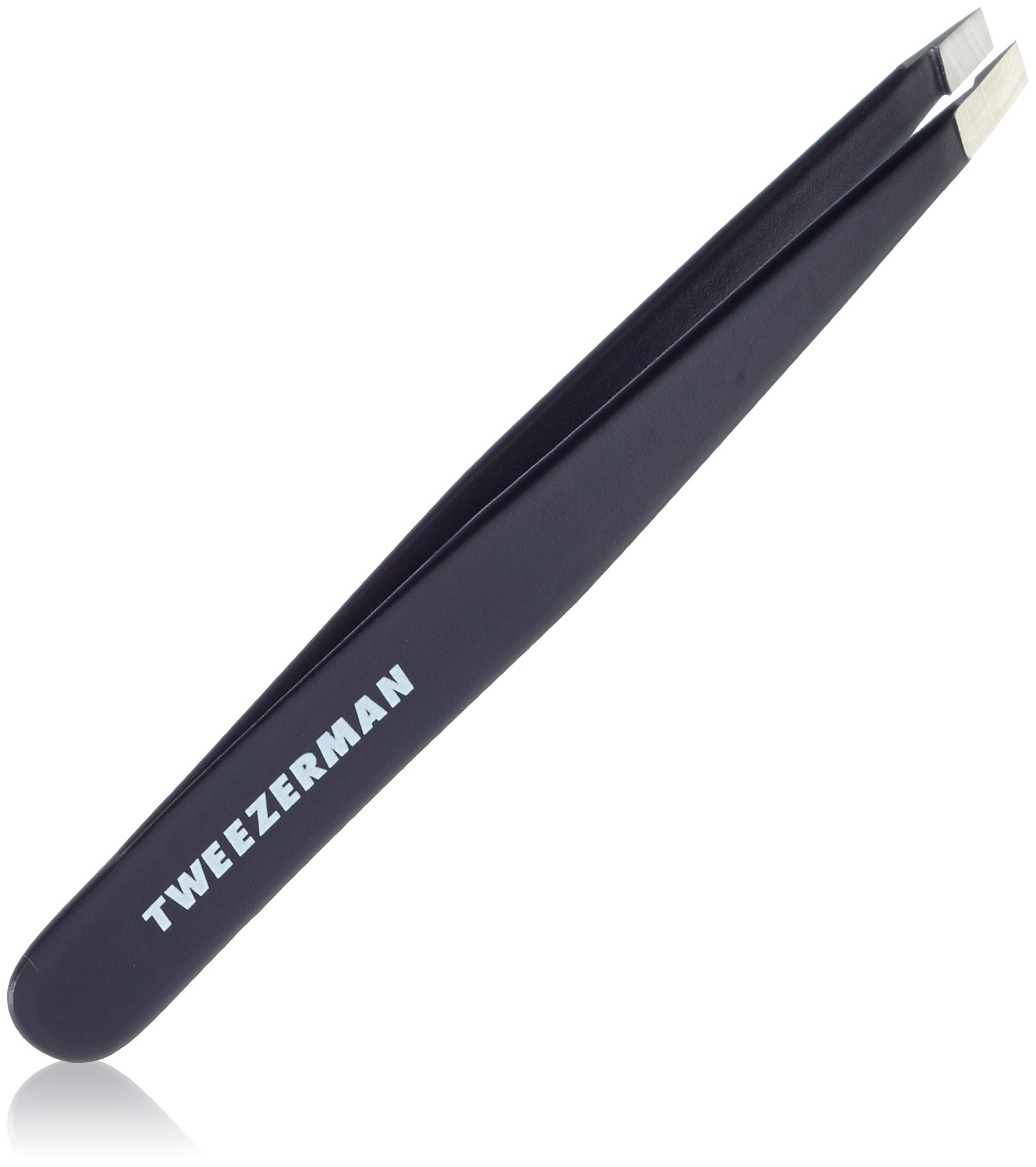 Tweezerman Stainless Steel Slant Tweezer, Black