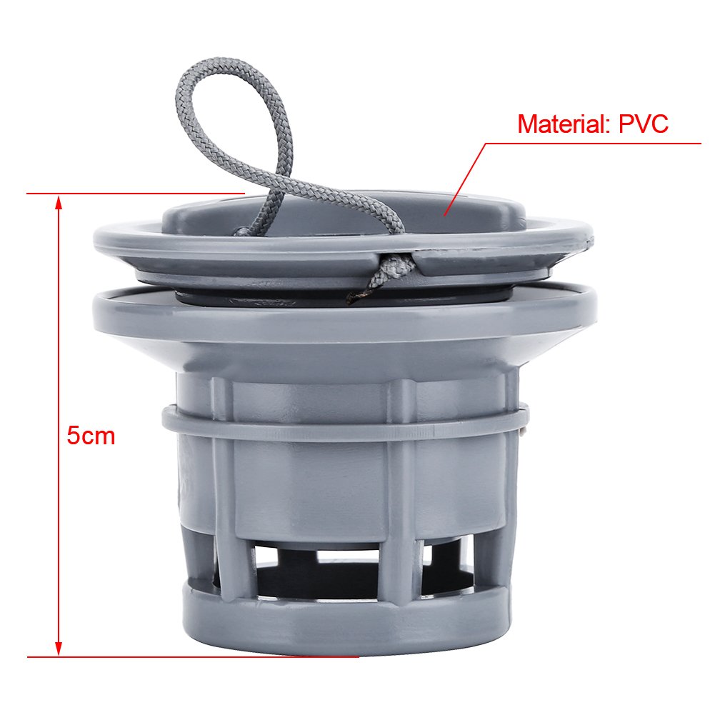 Boat Air Valve, 2Pcs PVC Air Gas Valve Cap Replacement for Inflatable Boat Dinghy Kayak Canoe