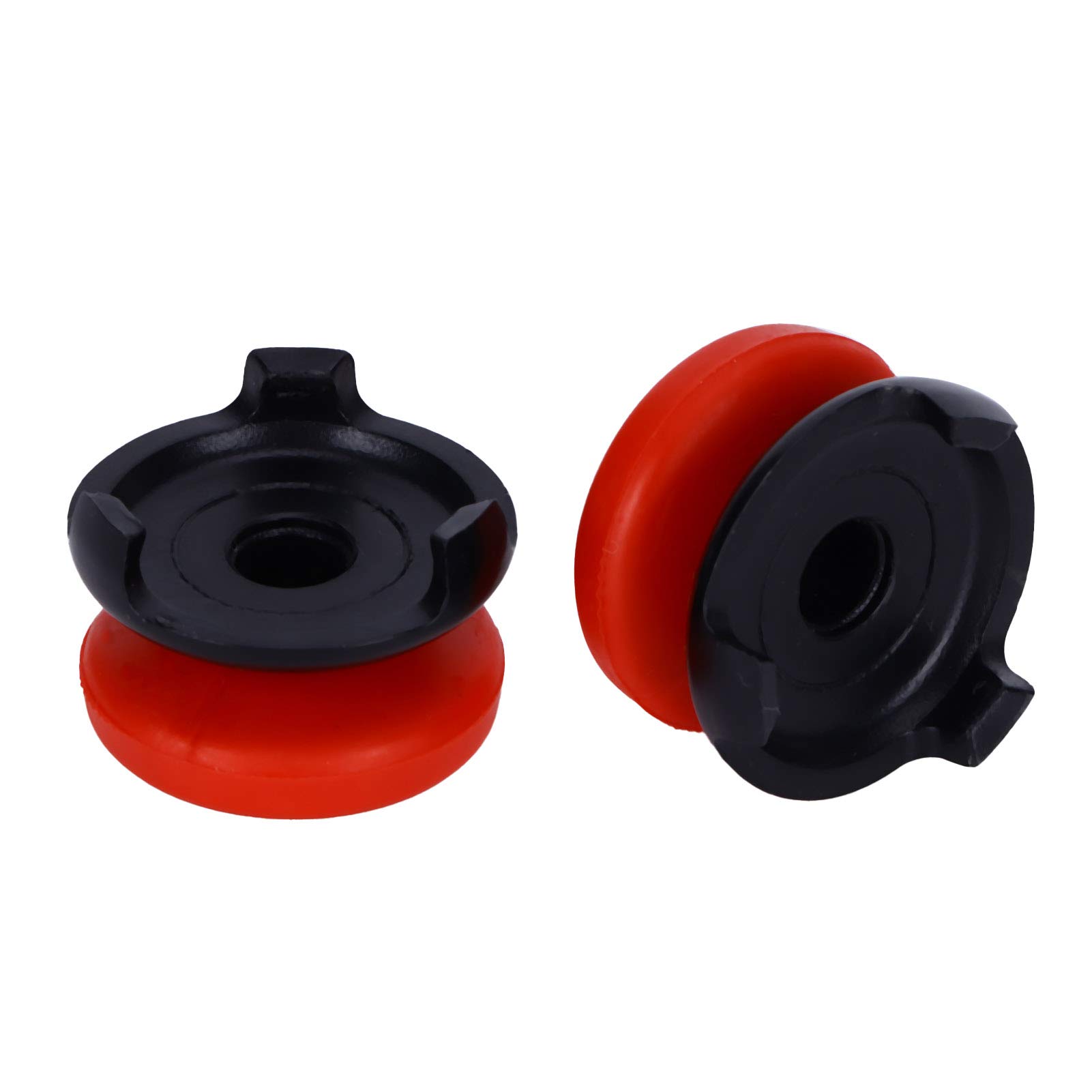 Lazmin112 2Pcs Thumbstick Soft Silicone Cover Grip Stick Joystick Controller Gamepad Key Cap,Wireless Controllers Silicone Analog Thumb Grip Stick Cover,for PS5(red)
