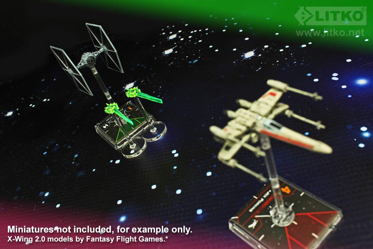LITKO Laser Beam Stands, Fluorescent Green (5)