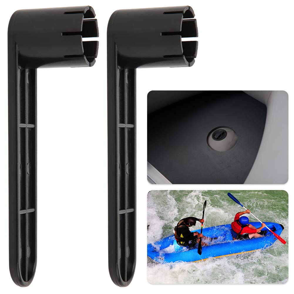Boat Inlet Valve Wrench, Inflatable Boat Kayak Air Wrench Plastic, 8 Teeth Rubber Dinghy Inflation Valve Wrench Tool