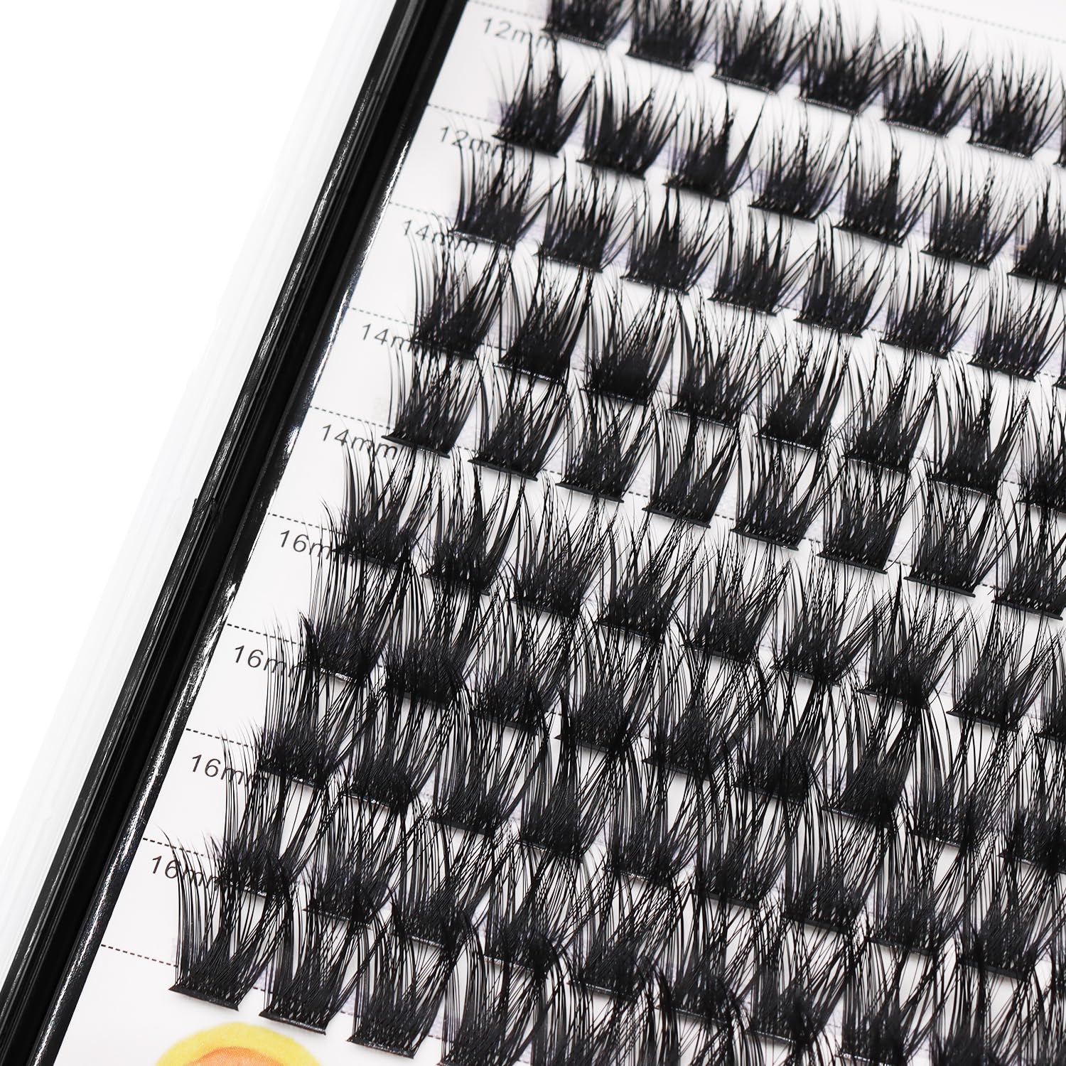 Bodermincer 120 Cluster 10-12-14mm/12-14-16mm/16-18-20mm Mixed Length Lash Cluster Eyelash Extension Natural 3D Russian Volume Faux 3D Effect Glue Bonded Cluster Eyelashes (M01# 12-14-16mm Mixed)