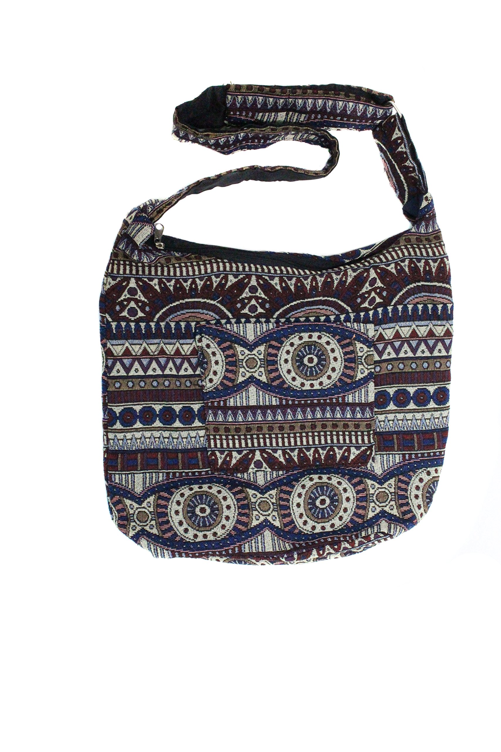 K'Long Brocade - Women Large Cross Body Shoulder Handbags/Purse (Brocade Fabric) … (Cross body L15)