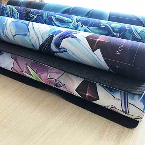 Board Game TCG Custom Playmat Customize Mousepad + Free Storage Bag Play Mats Size 24x12in Compatible for Digimon MTG OCG PTCG Playmats (23.6X13.8in(60 * 35cm),PTCG)