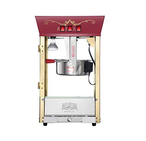 Great Northern Popcorn Red Matinee Movie Theater Style 8 oz. Ounce Antique Popcorn Machine