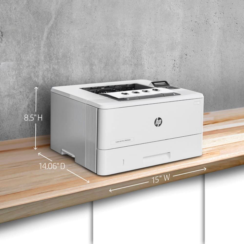 Broage NewHP Jet-Laser Pro M404dn Single-Function Wired Monochrome Laser Printer, Green - Print only - Ethernet only, 40 ppm, 1200 x 1200 dpi, 256MB RAM, Auto Duplex Printing, 8.5 x 14, 2-line LCD