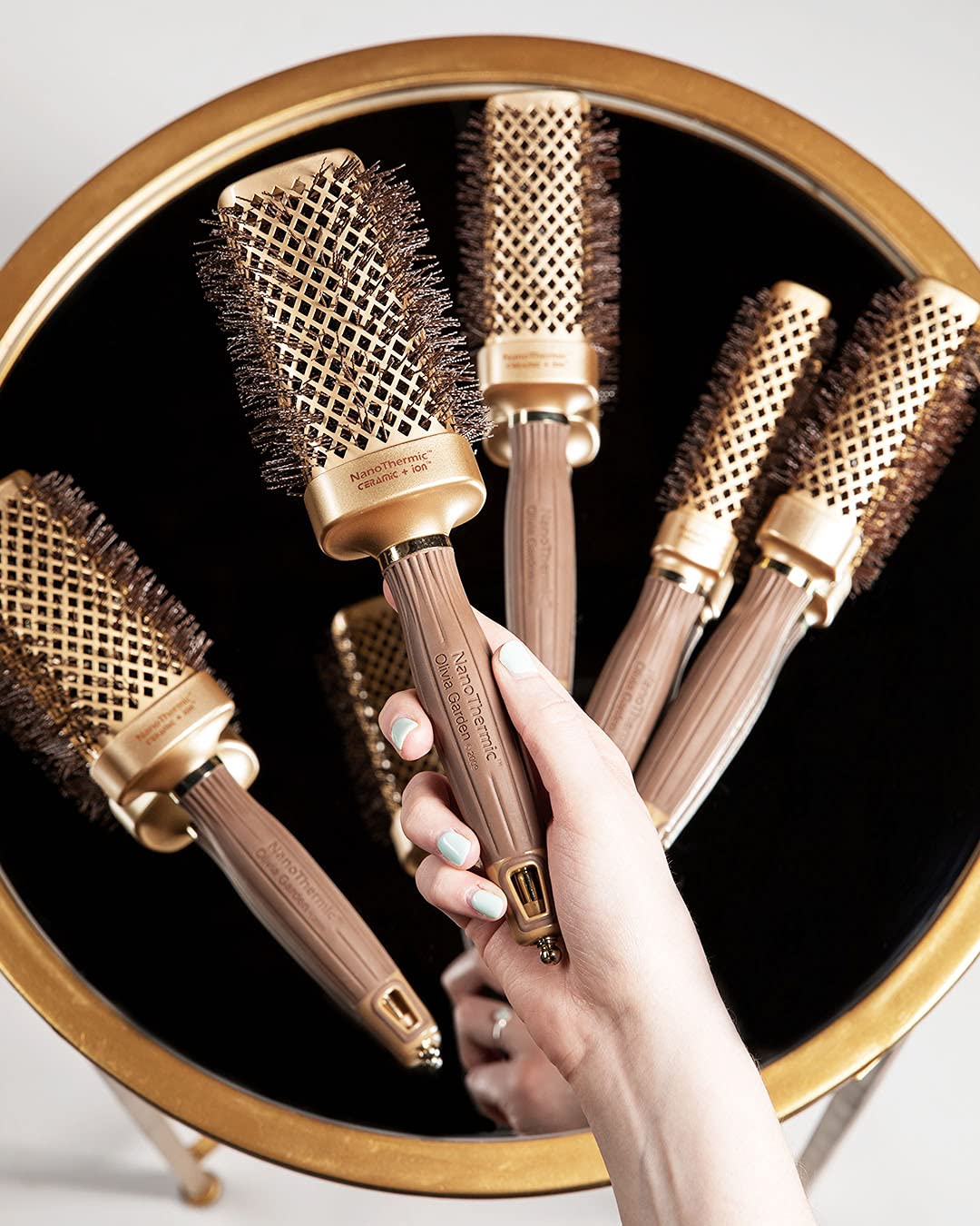 Olivia Garden NanoThermic Ceramic + Ion SQUARE Shaper Hairbrush