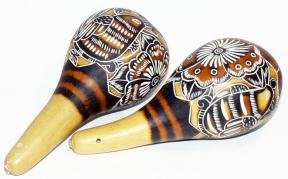 Birds & Flowers Gourd Maracas