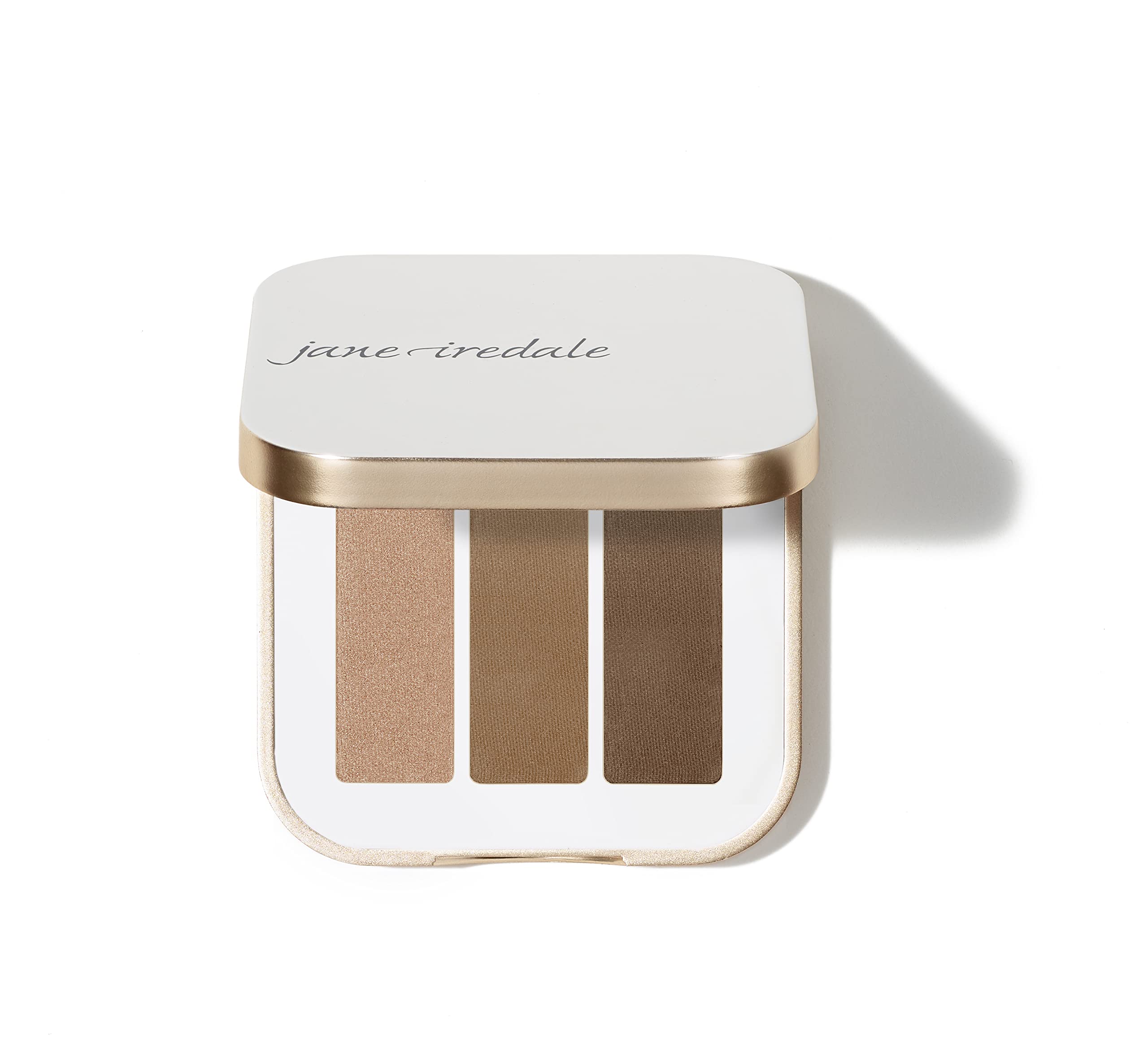 jane iredale PurePressed Eye Shadow Triple, Triple Cognac, 0.06 oz. Powder