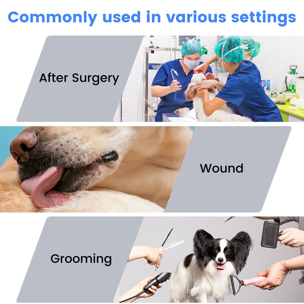 Dog Cone Soft Recovery Collars & Cones After Surgery for Medium Large Dogs, Adjustable Comfy Ecollars to Stop Licking, Adjustable, Dog Ecollars for Recovery (Contains PVC) Plastic: Superior Support