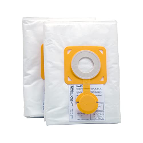 Dustless Technologies Wunderbag- Shop Vac Universal High Capacity Pre-Filter bags for Wet Dry Vacuums, 2 Pack (12-18 Gallon). Commercial, Contractor, Professional, Home use. Wet and Dry