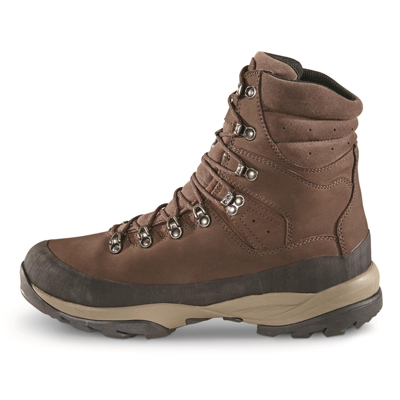 Bolderton Ridge 8” Men’s Waterproof Leather Hunting Boots Insulated, 400-gram Dark Brown 8.5D (Medium)