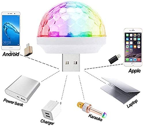 NARFIRE Voice Control USB LED Light Mini Stage Light K Gebao Music KTV Atmosphere Household Crystal Disco Light
