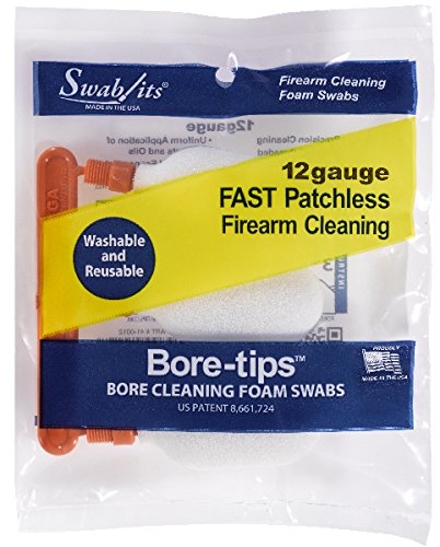 BORE-TIPS (12 Bag Case) 12 Gauge Gun Cleaning by Swab-its® - Made in The USA