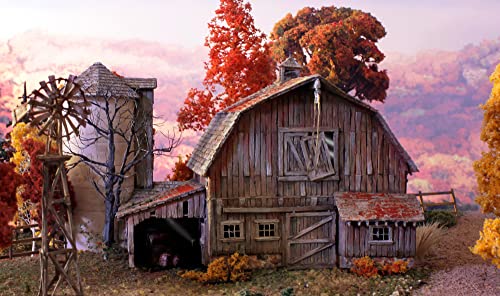 Woodland Scenics BR5038 Old Weathered Barn Built & Ready Kit, HO Scale