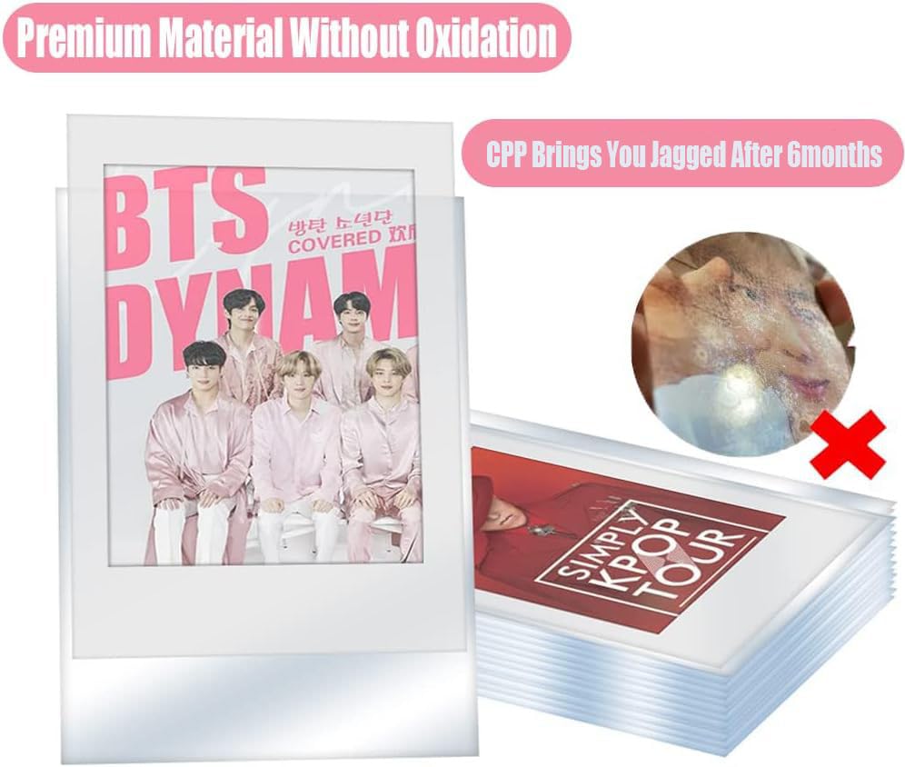 Card Sleeves 61x90mm 200PACK Photocard Protector Perfect for Double sleeving Small Japanese Sized Board Game Penny Sleeve for Sports Trading Kpo Baseball,Magic,MTG Sleeves (Clear-200pcs)