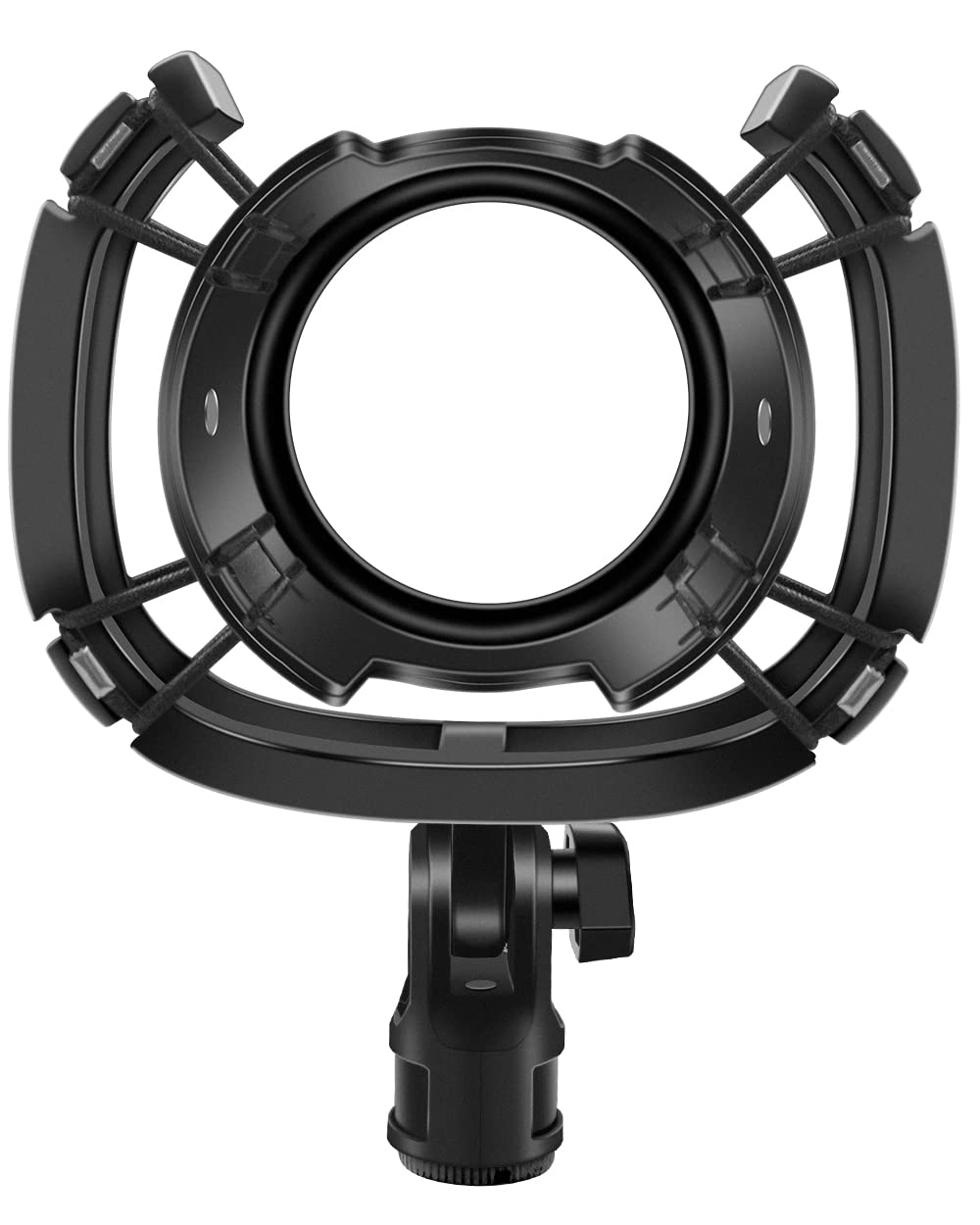 Borenbuir [Newest &Ultra-Durable] Microphone Shock Mount with Pop Filter [Custom Built for Blue yeti Mic] Anti-Vibration Suspension Shock Mount Holder Clip Compatible with Blue Yeti Microphones