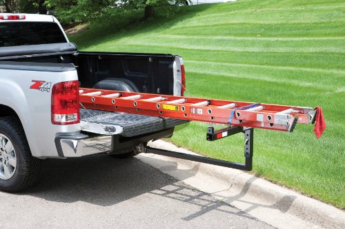 Tricam SLE-1/SKLE-350 2 in 1 E-Z Hitch Mounted Load Extender, 350-Pound Capacity, Black Finish
