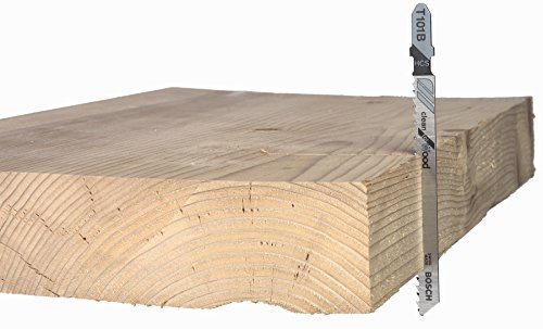 BOSCH T144D 5-Piece 4 In.6 TPI Speed for Wood T-Shank Jig Saw Blades