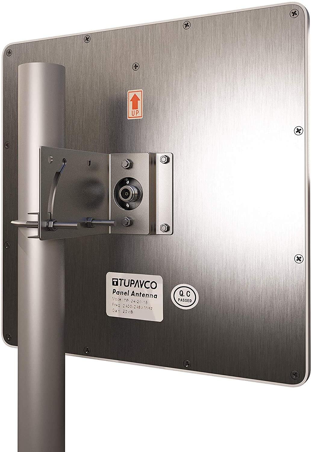 Tupavco TP544 WiFi Panel Antenna (5GHz) (22dBi) Outdoor Directional (4900-5850 MHz) Wireless Network Signal (Pole Mast Mount) Weatherproof High-Gain Long Distance Range (N-Female Connector)
