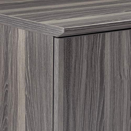Mayline MSCLGS Medina 2-Door Storage Cabinet, 36"W, Gray Steel Laminate