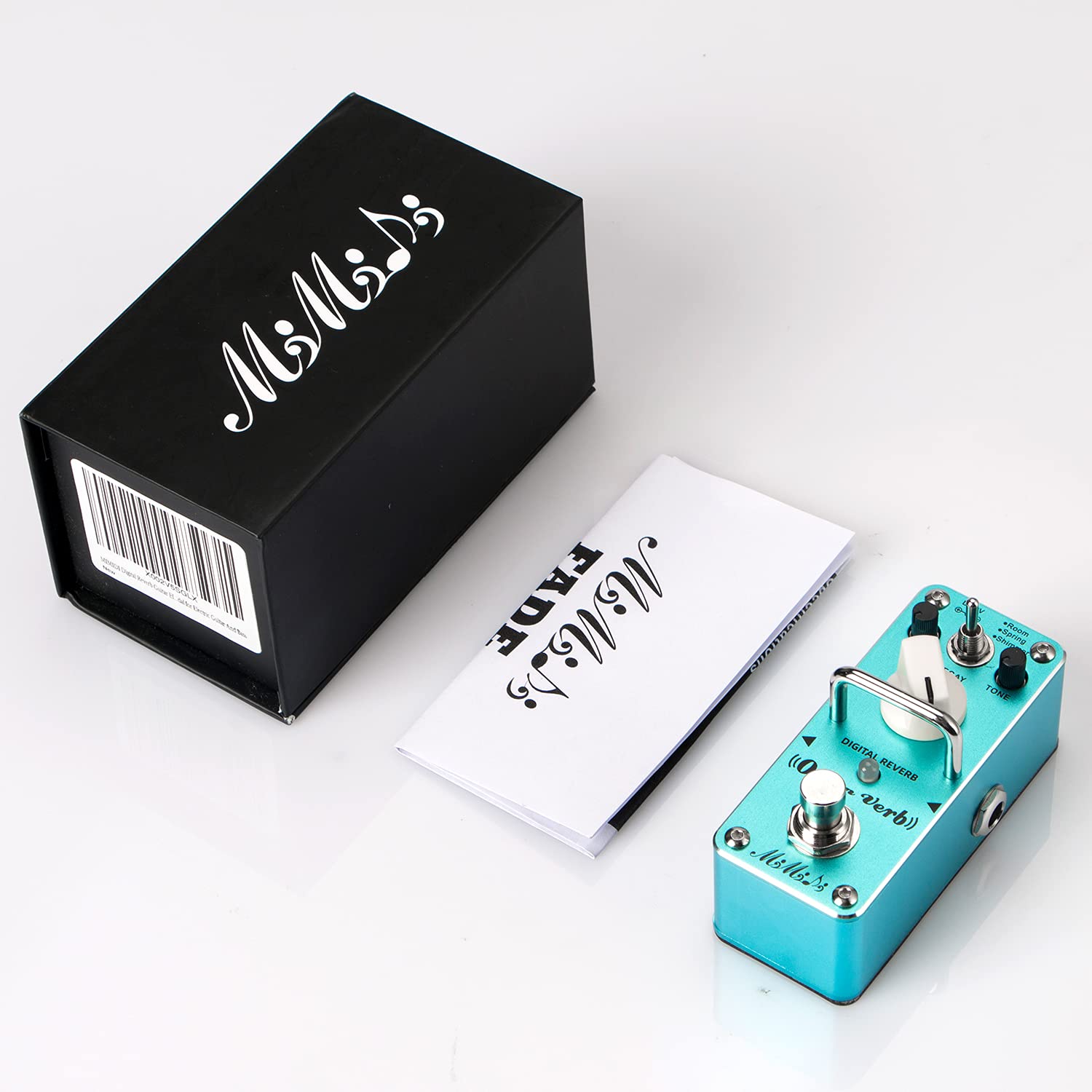 MIMIDI Digital Reverb Guitar Effect Pedal with True Bypass 3 Modes Room Spring Shimmer Portable Mini for Electric Guitar And Bass