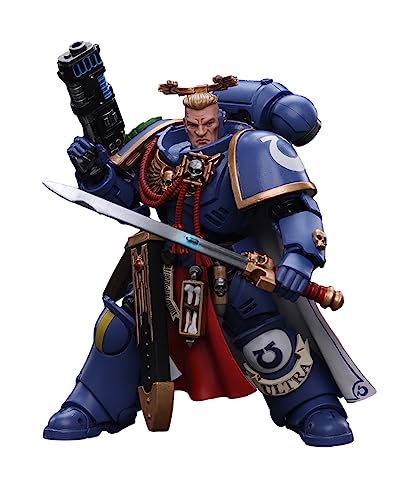 HiPlay JoyToy Warhammer 40K ltramarines Primaris Captain with Power Sword and Plasma Pistol 1:18 Scale Collectible Action Figure