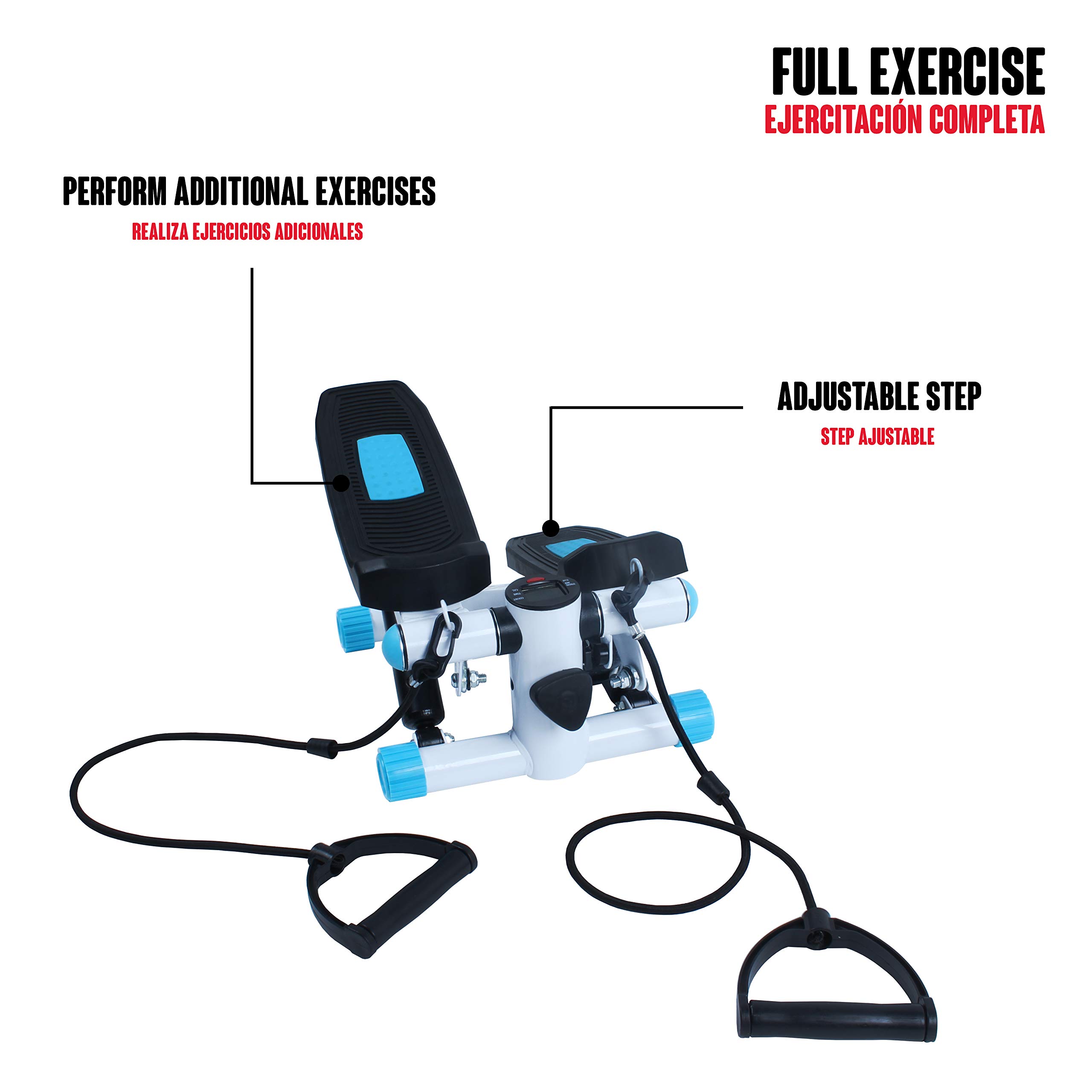 Calma Dragon Fitness Leg Climber, Stepper with Handlebars for Glute and Cardio Exercise, Elliptical Machine, Exercise Steps for Home