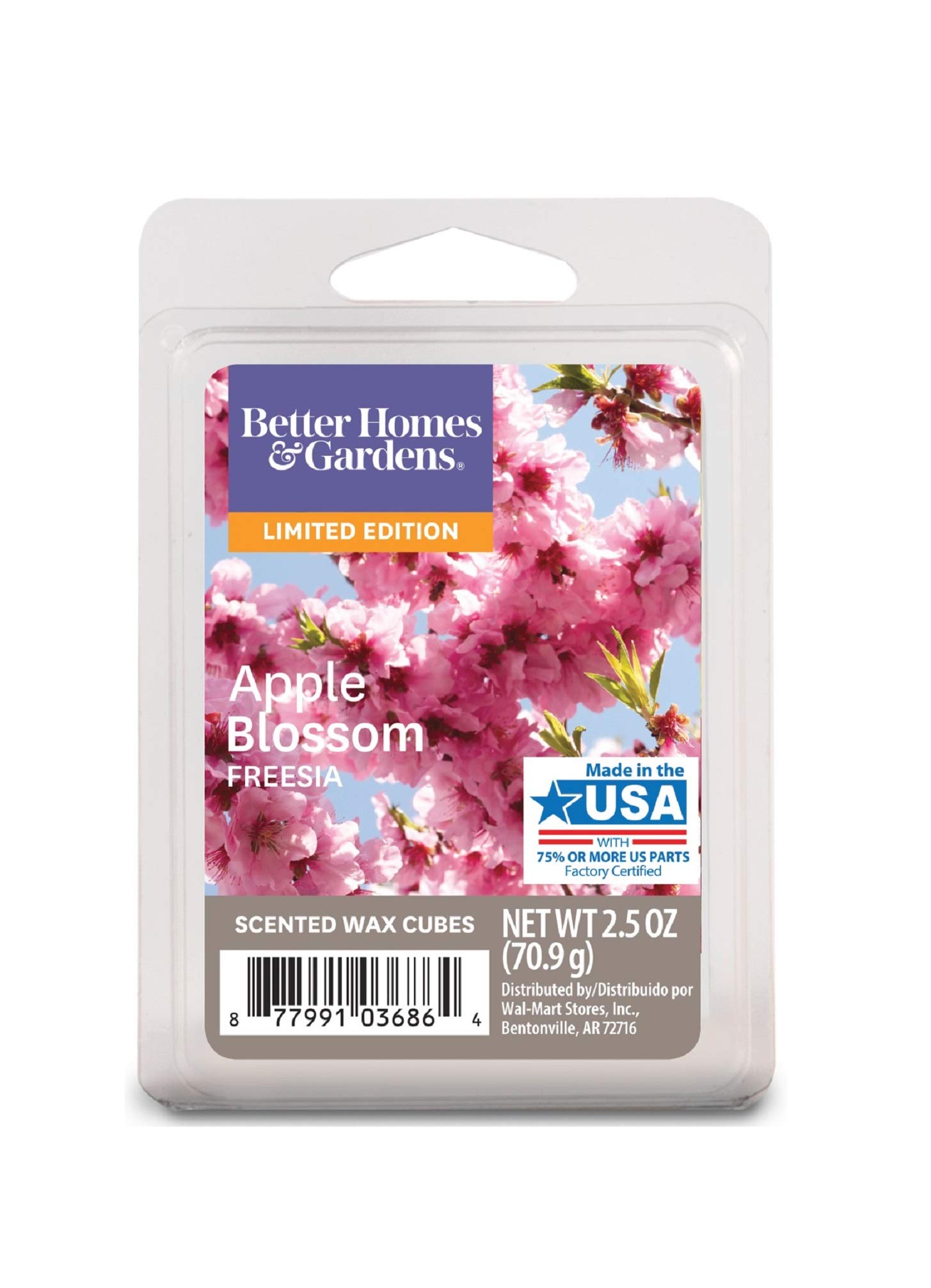 Better Homes & Gardens Apple Blossom Freesia 2019 Edition Wax Cubes
