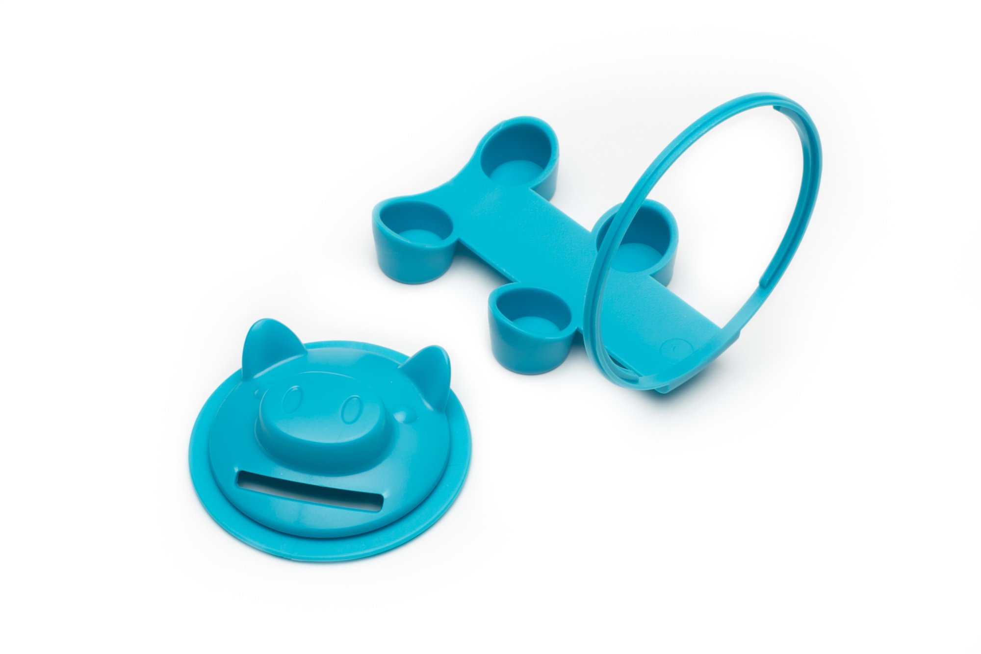 Jarware 82637 Piggy Bank Lid for Regular Mouth Mason Jars, Blue