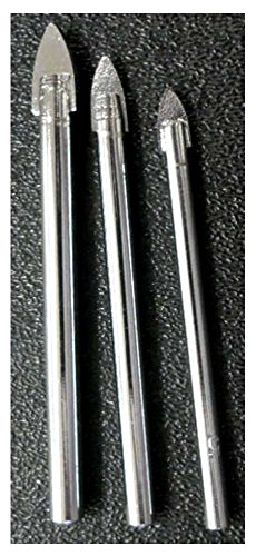 DYNAMIC 3 Pc Carbide Tipped Drill Bits Set | Sizes 5mm, 6mm, 8mm | Ideal for Tiles & Plate Glass | Durable & Precise