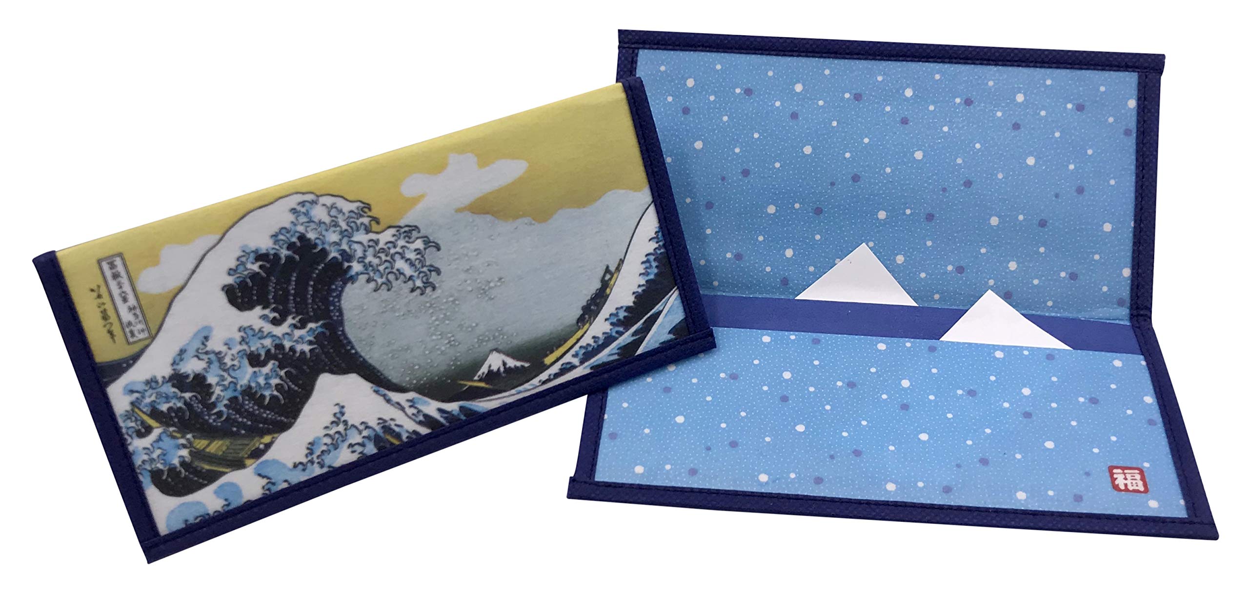 Set of 3 Japanese Rice Paper Wallets Style Group"WCF3"