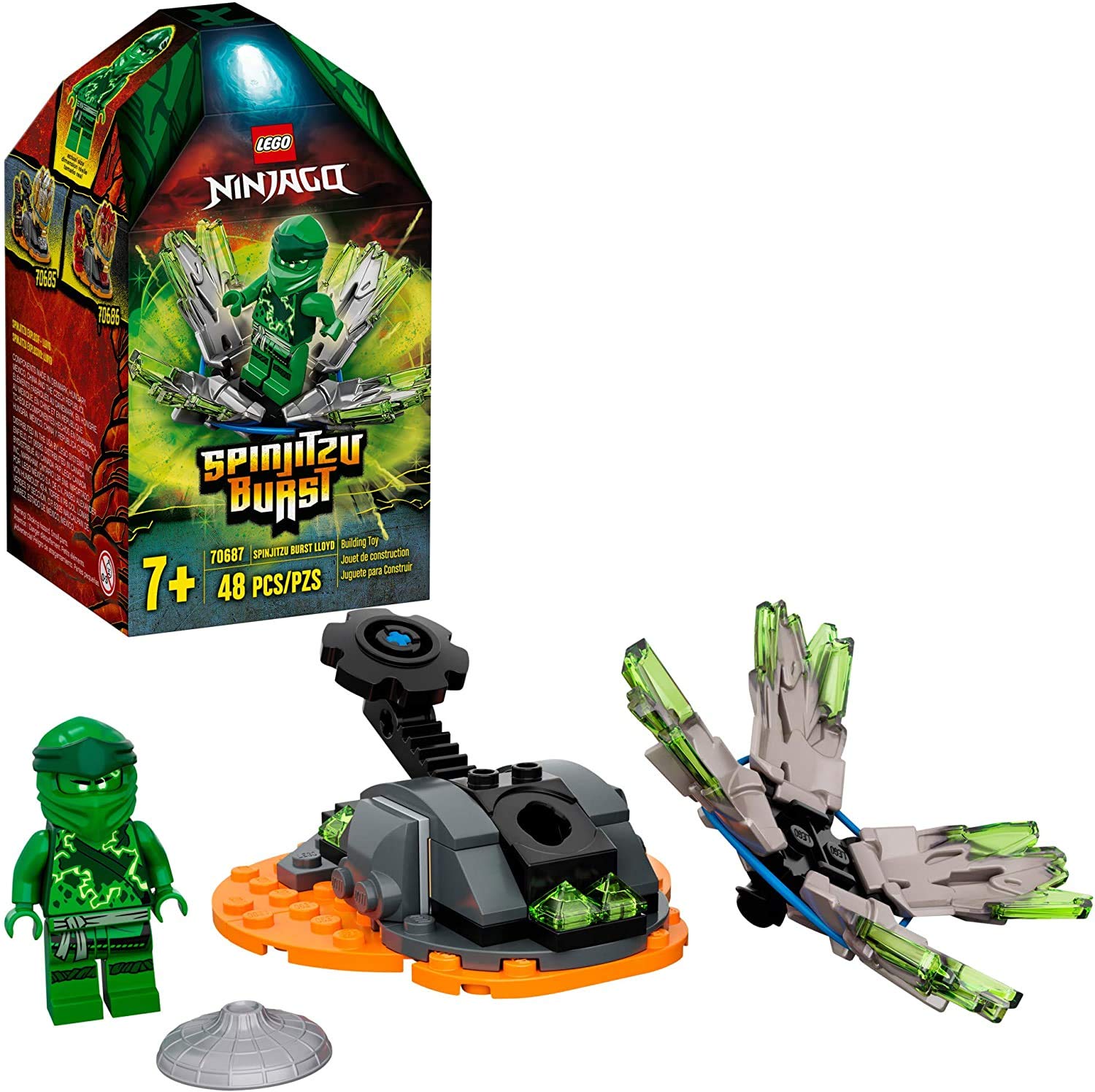 LEGO NINJAGO Spinjitzu Burst - Lloyd 70687 Ninja Playset Building Kit Featuring Ninja Action Figure (48 Pieces)