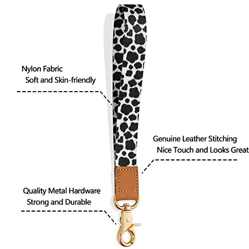 POPLOPP Wrist Lanyard for Keys, Durable Keychain Wristlet for Women Men, Cute Key Chains Strap for Car Keys, ID Holder, Wallet